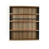 China Italian Luxury Modern Kitchen Cabinet with LED Light MDF Storage Shelf Spice Rack Wooden Aluminum Panel for sale