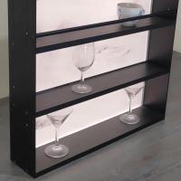 China XJ1083 Wholesaler Price Led Light Kitchen Shelves Storage Rack Cabinet Home Furniture for sale