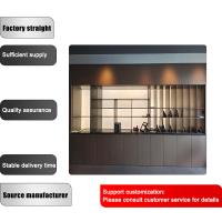 China Living Room Decoration Aluminum Alloy Wall Mounting Hanging Storage Shelves Racks Cabinet With Backboard Light for sale
