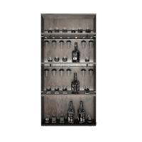 China OEM Luxury Aluminum Wood Shelf Racks Organizer with Island for Hardware Furniture Living Room Cabinets for sale