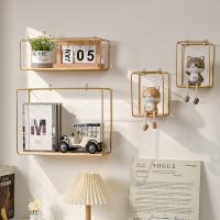 China Modern Wall-Mounted Iron Storage Shelves Foldable Bookcases for Living Room Bathroom Kitchen Dining Made of Steel for sale
