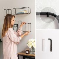 China Modern Wall-Mounted Iron Storage Shelves Foldable Bookcases for Living Room Bathroom Kitchen Dining Made of Steel for sale