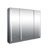 China Wholesale Elegant Interior Medecine Cabinet Shower Large Lighted Mirror Bath Bathroom Smart LED Mirror Cabinet with Storage for sale