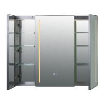 China Wholesale Elegant Interior Medecine Cabinet Shower Large Lighted Mirror Bath Bathroom Smart LED Mirror Cabinet with Storage for sale