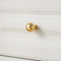 China Hot Sales Modern Solid Brass Hammered Style Bright Gold Handles Knobs for Cabinets Wardrobes Drawers-Durable & Easy Installation for sale
