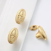 China Nordic Style Single Hole Hardware Gold Solid Brass Modern Furniture Door Knob for Dresser Wardrobe Cabinet Easy Installation for sale