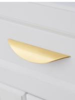 China Modern Minimalist Solid Brass Invisible Handle Light Luxury Gold Drawer Pull Wardrobe Door Handle for Kitchen & Exterior Use for sale