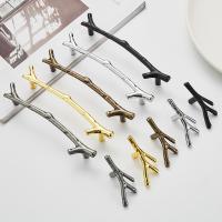 China Modern Minimalist Black Zinc Cabinet Hardware Wine Rack Drawer Wardrobe Door Furniture Branch Handle for Dresser Use Living Room for sale