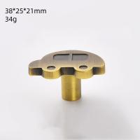 China Luxury High-End Brass Single Hole Handle for Bedroom Living Room Cabinets Wardrobes Dresser Knob Modern for Hotels Kitchens for sale