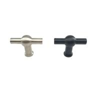 China Modern Black Dresser Kitchen Cabinet T-Bar Pull Handle Factory Custom Zamak Material for Wardrobe Drawer Home Decoration for sale