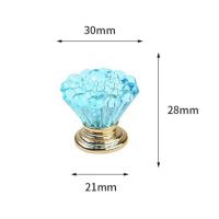 China Colorful Glass Acrylic Knobs for Kitchen Gym Wardrobe Dresser Bathroom Hotel Apartment Dining-for Living Room & Bedroom for sale