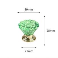China Colorful Glass Acrylic Knobs for Kitchen Gym Wardrobe Dresser Bathroom Hotel Apartment Dining-for Living Room & Bedroom for sale
