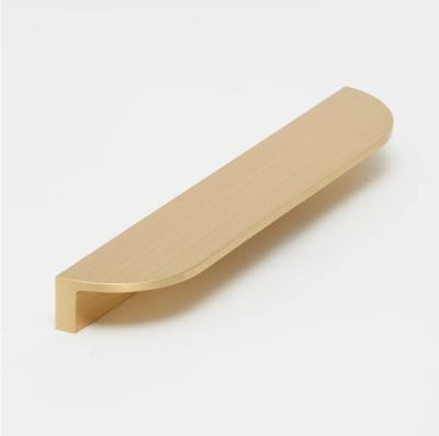 China Hot Sale 200mm Brushed Gold Aluminum Drawer Pull Handles Knobs Cabinet Cabinet for Flat Furniture Wardrobes Dressers Kitchens for sale