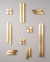 China Hot Sale 200mm Brushed Gold Aluminum Drawer Pull Handles Knobs Cabinet Cabinet for Flat Furniture Wardrobes Dressers Kitchens for sale