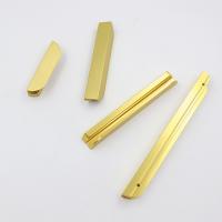 China Modern Minimalist Solid Aluminum Brushed Golden Pull Handle for Kitchen Bedroom Cabinets/Drawers Screws-Durable Easy for sale