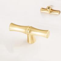 China New Design Bamboo Shape T-Bar Door Pull Handles Zinc Alloy Furniture Handles for Cabinets Cupboards Dressers- for Drawers for sale