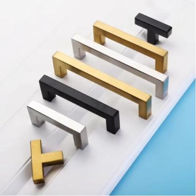 China Morden Bronze Style Handles Long Stainless Steel Pull Handle Knob for Bedroom Living Room Entry Closet Drawer Dresser Cabinet for sale
