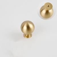 China Modern Gold Tapered Brass Drawer Handles for Kitchen Bathroom Living Room Furniture Cabinets Wardrobes Bronze Doors Knobs for sale