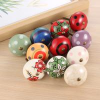 China Vintage Zinc Ceramic Knob Classic Style Cartoon Drawer Cabinet Door Handle Acrylic Brass Zamak Steel Resin Wood for Living Room for sale