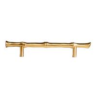 China New Design Solid Brass Contemporary Furniture Handle Gold T-Bar Door Pull Dresser Knobs for Wardrobe and Drawer for sale