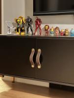 China Contemporary Modern Leather Cabinet Knobs Metal Button Drawer Handles for Home Decor & Children's Room Wardrobe Dresser Knobs for sale