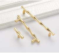 China Modern Solid Alloy T-Bar Drawer Pull Handle Golden Luxury Furniture Handles for Kitchen Dresser Bedroom Apartment Use Factory for sale