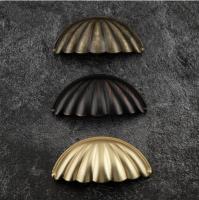 China Antique Retro Chinese Zinc Alloy Furniture Handles & Knobs New Three-Color Cabinets Door & Drawer Wardrobes Shell Design for sale