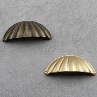 China Antique Retro Chinese Zinc Alloy Furniture Handles & Knobs New Three-Color Cabinets Door & Drawer Wardrobes Shell Design for sale