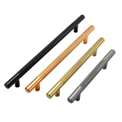 China Modern Simple Light Luxury Nordic Products Hardware Furniture Handle T-Handle Cabinet Drawer Aluminum Alloy for Wardrobe Kitchen for sale