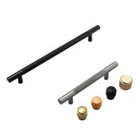 China Modern Simple Light Luxury Nordic Products Hardware Furniture Handle T-Handle Cabinet Drawer Aluminum Alloy for Wardrobe Kitchen for sale