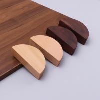 China Modern Half Moon-Shaped Wood Cabinet Handles Semicircle Wooden Furniture Knobs for Dresser Drawer Kitchen Bedroom Outdoor Use for sale