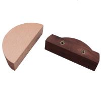 China Modern Half Moon-Shaped Wood Cabinet Handles Semicircle Wooden Furniture Knobs for Dresser Drawer Kitchen Bedroom Outdoor Use for sale