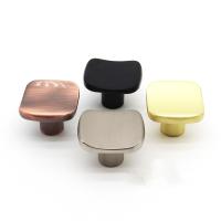 China Gold Tapered Drawer Handles Wardrobe Cabinet Doors Furniture Zinc Alloy Handles for sale