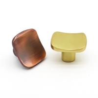 China Gold Tapered Drawer Handles Wardrobe Cabinet Doors Furniture Zinc Alloy Handles for sale