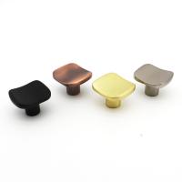 China Gold Tapered Drawer Handles Wardrobe Cabinet Doors Furniture Zinc Alloy Handles for sale