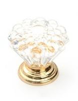 China Diamond Crystal Handles Single Hole Pots Lids Top Beads Wardrobe Doors Acrylic Plastic Furniture Drawers  Handles for Bedroom for sale