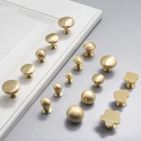 China Factory Brass Cabinet Door Knob with Simple Handle for Bathroom Hotel Living Room Furniture Quality Drawer Hardware Pull for sale
