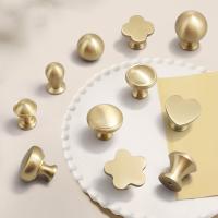 China Factory Brass Cabinet Door Knob with Simple Handle for Bathroom Hotel Living Room Furniture Quality Drawer Hardware Pull for sale