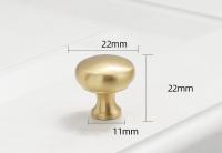 China Factory Brass Cabinet Door Knob with Simple Handle for Bathroom Hotel Living Room Furniture Quality Drawer Hardware Pull for sale