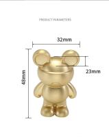 China Bear Personality New Product Cute Cartoon Door Knob for Kitchen Cabinets Dressers Bedrooms Gyms-for Kids' Rooms for sale