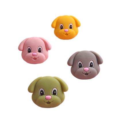 China Single-Hole Cartoon Silicone Furniture Handles Cute Anti-Collision Drawer and Door Handles for Children's Cabinets Wardrobes for sale