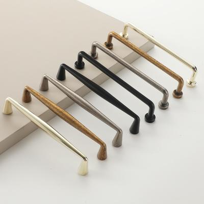 China Thickened Handles New Chinese Retro American Hardware Cabinets Wardrobes Handles Bronze Simple Vintage Style Small Handles for sale