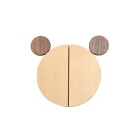 China Factory Wholesale Half Round Handle Cabinet Door Drawer Cabinet Wooden Handle Wardrobe Double Door Round Half Handle for sale