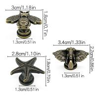 China Hot Selling Combo Single Hole Drawer Pull Fit Little Bee Retro Animal Cabinet Door Handle Alloy Handle Child Room Knob for sale