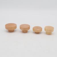 China Solid Wood Round Flat Handle Mini Drawer Wooden Handle Furniture Door Accessories Knob for sale