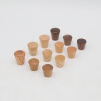 China Solid Wood Round Flat Handle Mini Drawer Wooden Handle Furniture Door Accessories Knob for sale