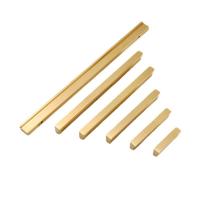 China Modern Simple Light Luxury Brass Cabinet Handles Nordic Wardrobe Cabinet Drawers Gold Cabinet Door Handle L-Shaped for sale