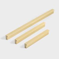 China Modern Simple Light Luxury Brass Cabinet Handles Nordic Wardrobe Cabinet Drawers Gold Cabinet Door Handle L-Shaped for sale