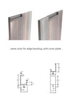 China Aluminum Alloy Hidden Handle Half Concave Embedded Cabinet Handle for Kitchen Wardrobe Door on Drawer Usage for sale