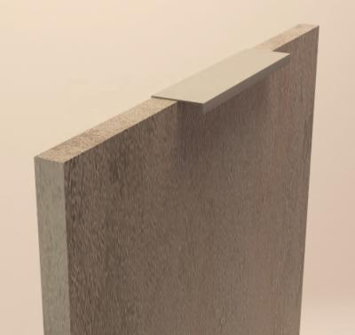 China Customized Aluminum Edge Handle Furniture Hardware Kitchen Cabinet Door Handles for sale